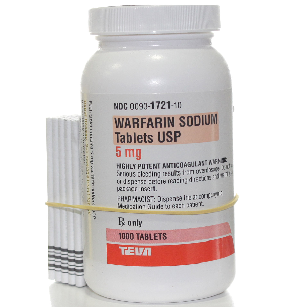 Rx Item-Warfarin Sod 5Mg Tab 1000 By Teva Pharma Gen Coumadin