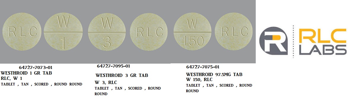 RX ITEM-Westhroid 97.5Mg Tab 100 By Rlc Labs
