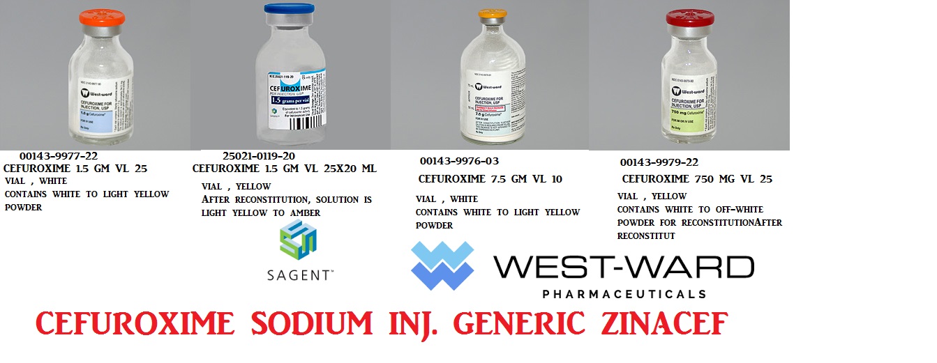 RX ITEM-Zinacef 750Mg Vial 10X10 By Covis Pharma