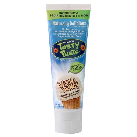 Tanner's Tasty ToothPaste Vanilla Bling 4 oz By Sheffield Pharma