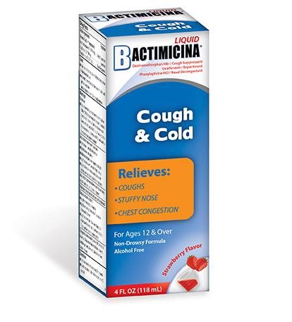 Bactimicina Cough & Cold Liquid 4 Oz By Dlc Lab Case Of 24