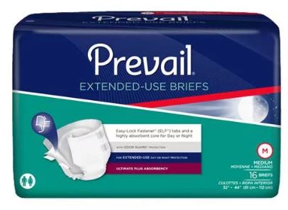 First Quality Adult ontinent Brief Prevail Nu-Fit Tab Closure X-Large Dispo