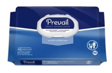 Prevail Personal Wipe Prevail Soft Pack Aloe / Vitamin E Scented 48 Count