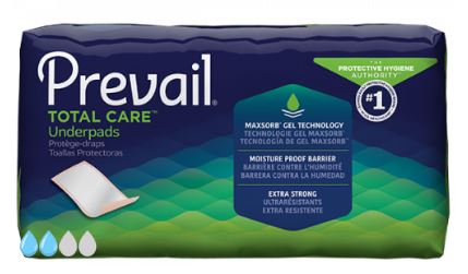 Prevail Underpad Prevail 23 X 36 h Disposable Fluff Light Absorbency