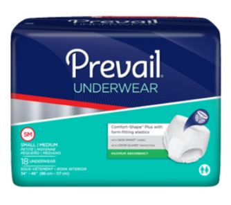 Prevail Adult Absorbent Underwear Prevail Super Plus Pull On Small ...