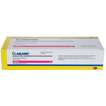 Clavamox Tabs 250mg 210# 210 Tab By Zoetis Pet Rx(Vet)