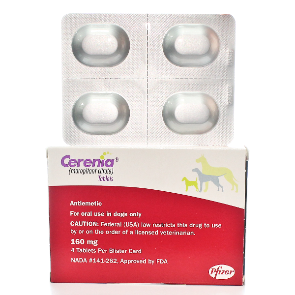 Cerenia 160mg 4 Tab By Pfizer Pet Rx(Vet)