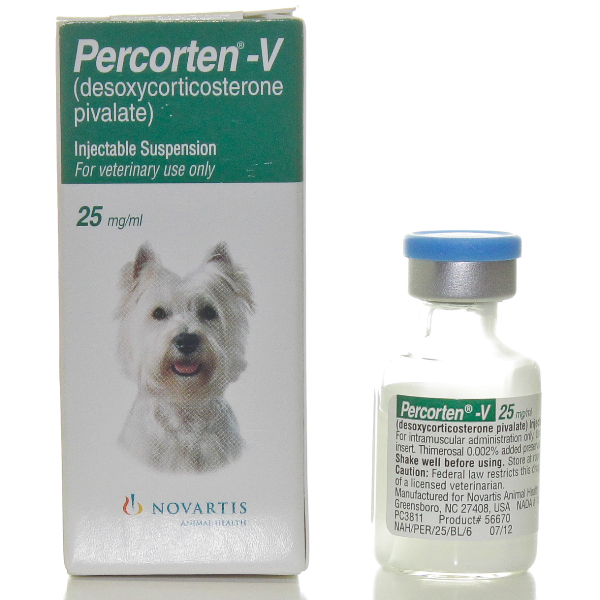 Percorten-V 25Mg/ml 4ml 4ml Sl By Novartis Pet Rx(Vet)