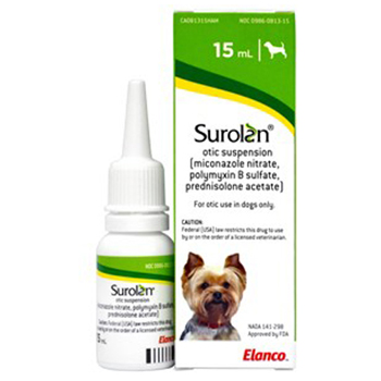 Surolan Otic Suspension 15ml Liquid By Elanco Pet Rx(Vet)
