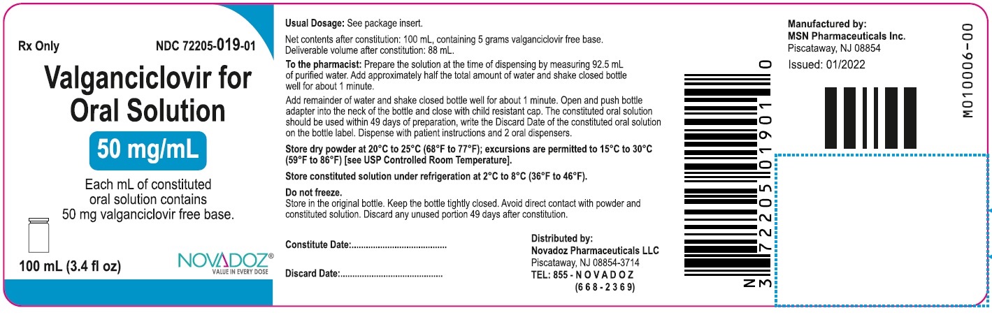 Rx Item-Valganciclovir Hcl 50Mg-Ml 100 Ml By Novadoz Pharma Gen Valcyte