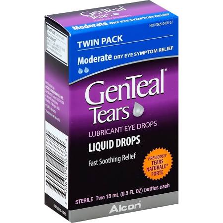 Genteal Moderate Tears Eye Drops Drops 2X15ml