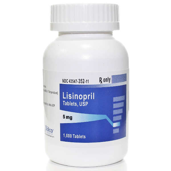 RX ITEM-Lisinopril 5Mg 1000 Tab By Solco Pharma Gen Zestril Prinivil