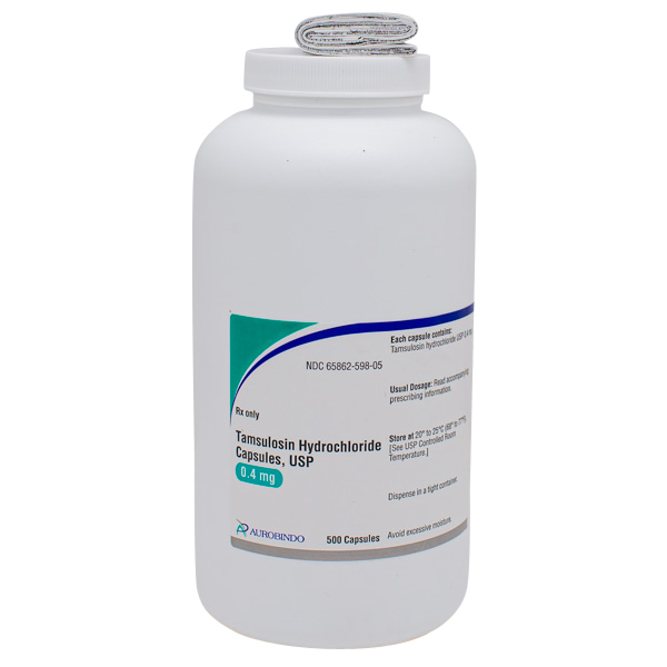 Rx Item-Tamsulosin Hcl 0.4MG Gen Flomax 500 Cap by Aurobindo