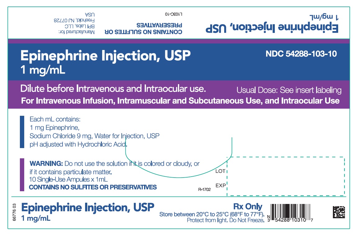 Rx Item-Epinephrine Inj 1Mg/Ml Amp 10X1Ml By Bpi Labs Gen Adrenalin
