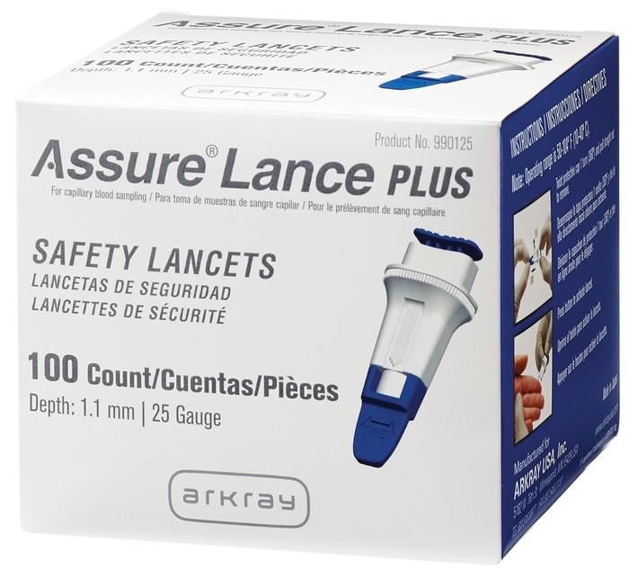 Arkray Assure Lance Plus Safety Lancets Box 990125 By Arkray USA