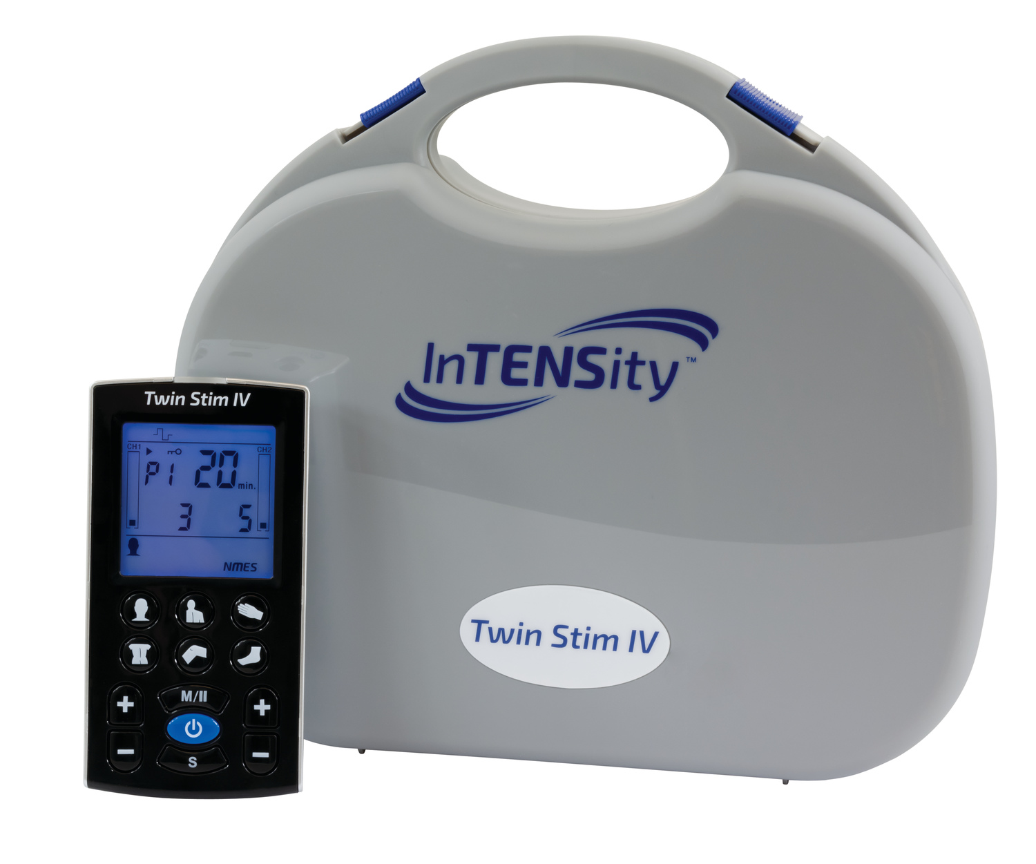 Compass Health Intensity Twin Stem IV Portable Tens & Nems Pain Relief ...