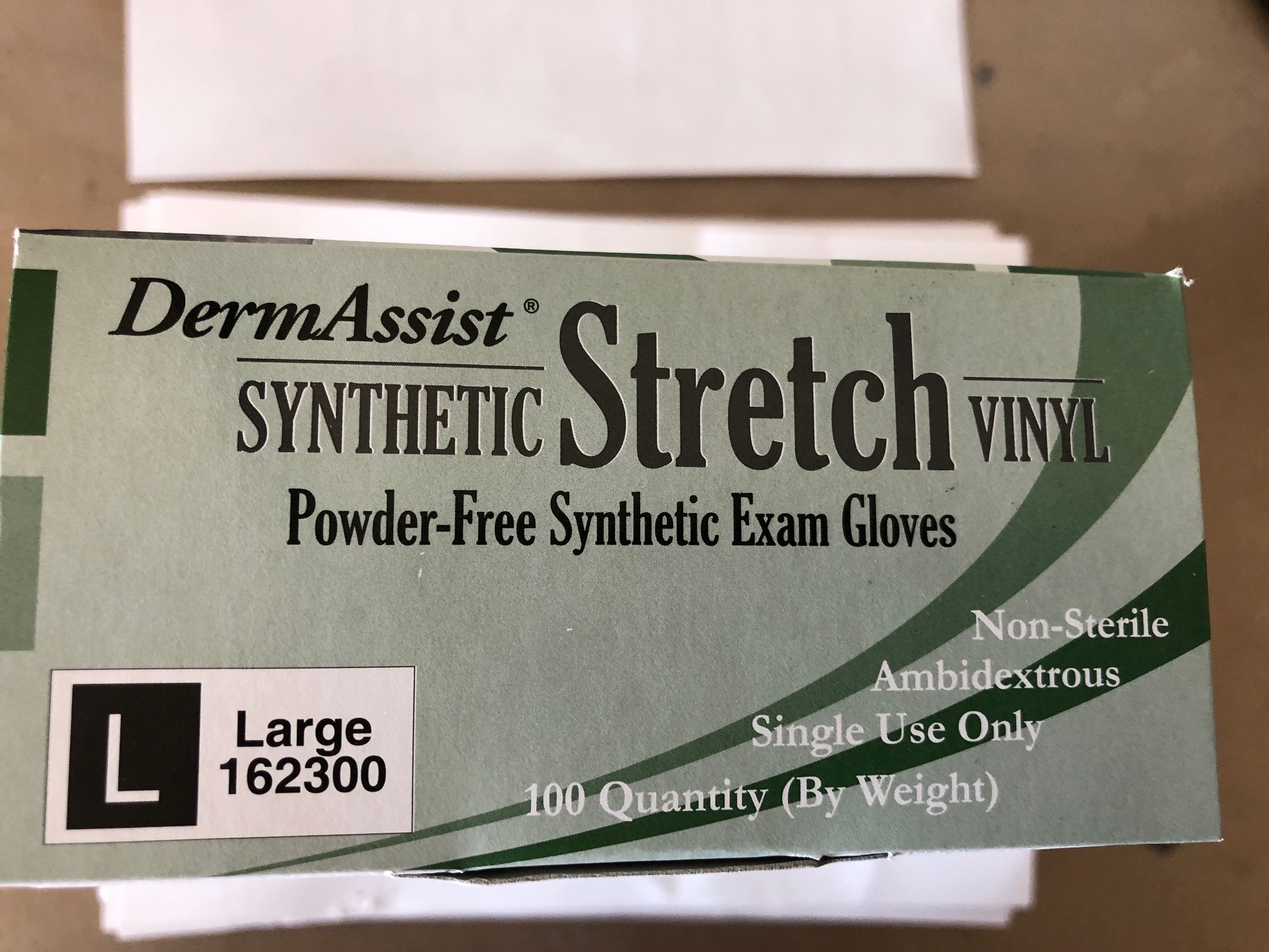 Innovative Dermassist Stretch Vinyl Exam Gloves Case 162300 By ...