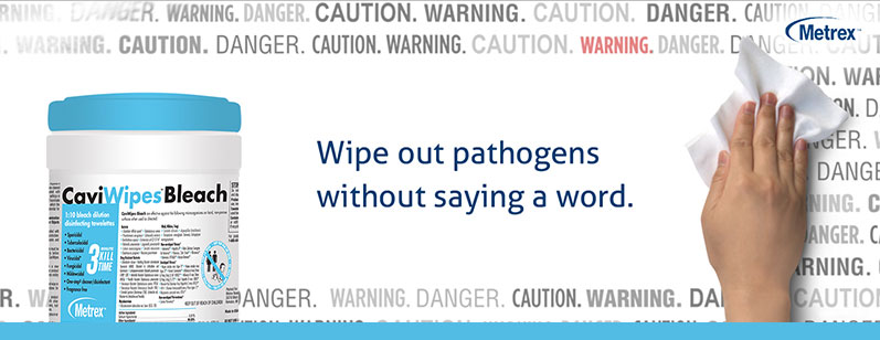 Metrex Caviwipes Disinfecting Towelettes Case 13-1100 By Metrex Research