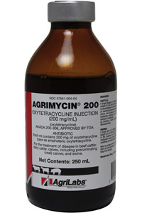 Agrimycin (Oxytetracycline) 200Mg 250cc By Agrilabs