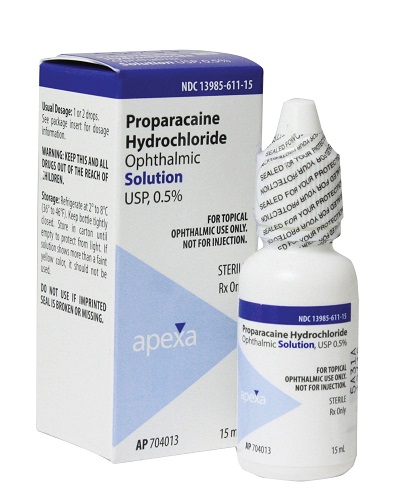 Proparacaine Ophthalmic Solution 0.5% 15ml By Apexa(Vet)
