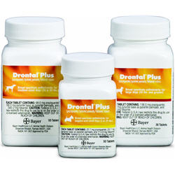Drontal Plus Tabs (Medium Dog) 68mg B50 By Bayer Direct(