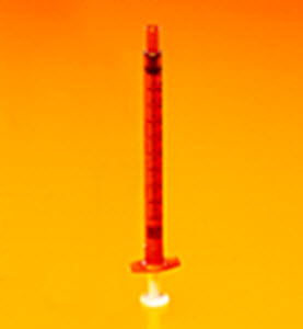 Oral Dose Syringes (BD Medical ) Amber With Tip Cap 1cc B100 By Becton ...