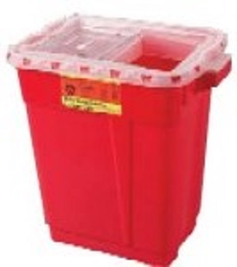 Sharps Container BD [Red With Natural Slide Top] 19-Gallon Each By ...