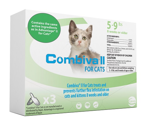 Combiva II Cat And Kitten - Small (5 - 9Lbs) 12X3-Dose Cards C12 By ...