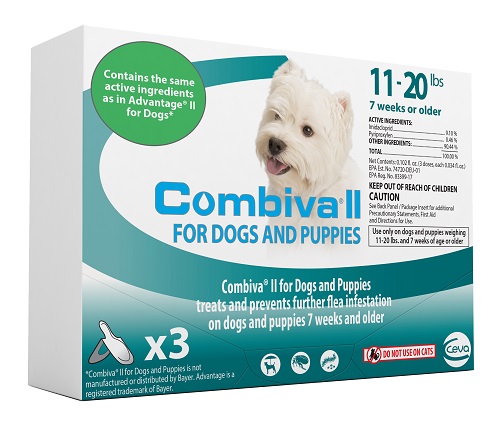 Combiva II Dog And Puppy - Medium (11 - 20Lbs) 12X3-Dose Cards C12 By ...
