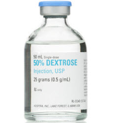 Dextrose 50% Inj USP Fliptop Vial 50cc By Hospira