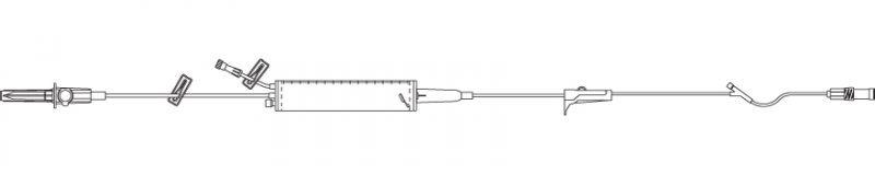 IV Line 77 Lifeshield Soluset 150 X60 Microdrip Each By Hospira