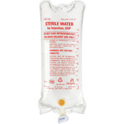 Sterile Water Inj USP Lifecare - Plastic Bags 1L Sold By The Each ...