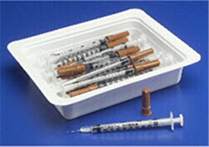 Allergy Tray Monoject 1cc With Permanently Attached Needle 28G X1/2 ...