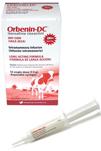 Orbenin-Dc Intramammary Infusion - Short Tip - (12 X1-Dose Syringe) B12 ...