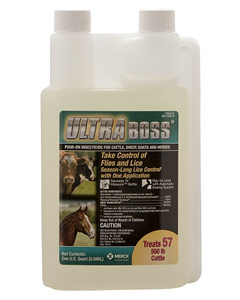 Ultra Boss Pour-On Insecticide QT. By Merck Animal Health