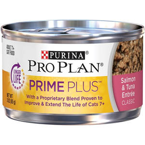 Pro Plan Prime Plus Feline Adult Salmon & Tuna Entr e Classic 24 X3 oz ...