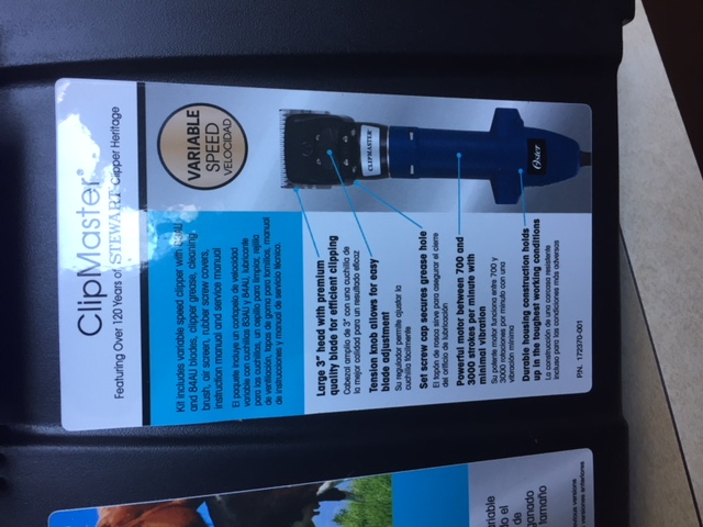 Clipper Clipmaster Clipping Machine (Variable Speed) Blue Each By Oster