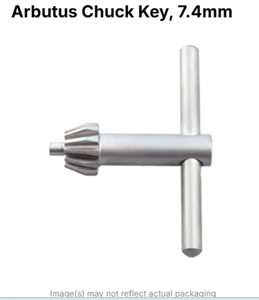 Arbutus Chuck Key, 7.4mm Each By Securos