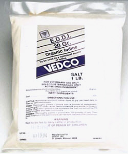 E.D.D.I. 20 Grain Organic Iodine (Salt Base) 1lb Vet Use Only By Vedco(Vet)
