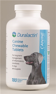 Duralactin Canine Chew Tabs 1000mg (Vanilla Flavor) B180 By Veterinary ...