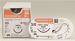 Suture #3-0 Monomend Mt [Ds24] 3/8 Reverse Cut / 36 Glyconate [Rm-Y942 ...