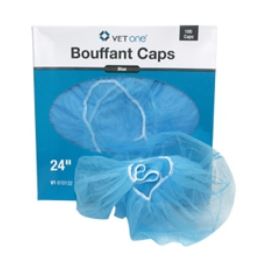 Surgical Caps Bouffant Sheer Fit [Blue] 24 B100 By Vet One