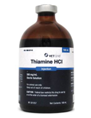 Thiamine Hcl Inj 500mg 100cc By Vet One