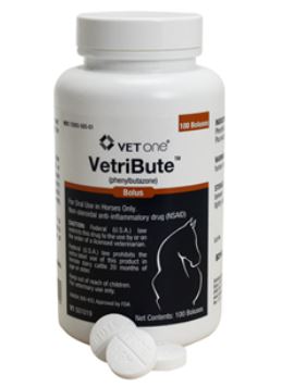 Vetribute Phenylbutazone Tabs 1 gm (Bute) B100 By Vet One