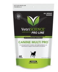 Canine Multi Pro Supplement, 60 Chews By Vetri-Science