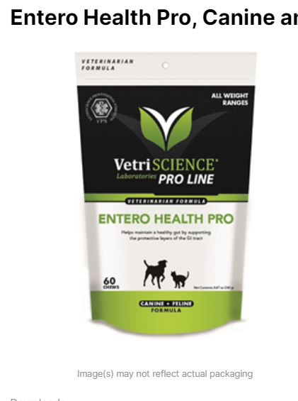 Entero Health Pro, Canine and Feline Formula, 60 Chews By Vetri-Science