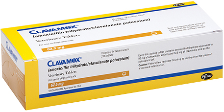 Clavamox Tabs 62.5mg B210 By Zoetis