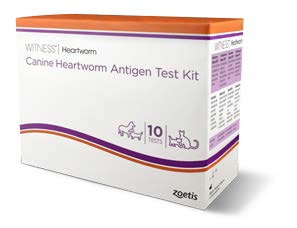 Witness Hw Heartworm Canine/Feline Antigen Test Kit B25 By Zoetis
