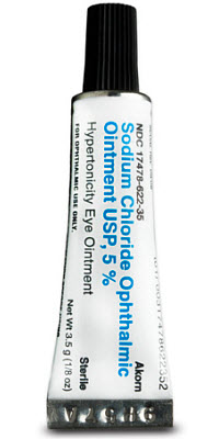 Sodium Chloride Ophthalmic Ointment 5.0% 3.5gm By Akorn