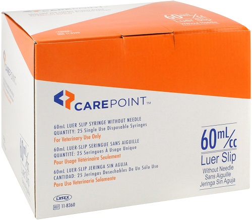 Syringes Carepoint Slip Tip 60cc B25 By Allison Medical